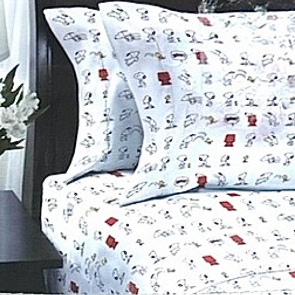 Peanuts | Bedding | New Peanuts Snoopy Woodstock King Sheets Set | Poshmark